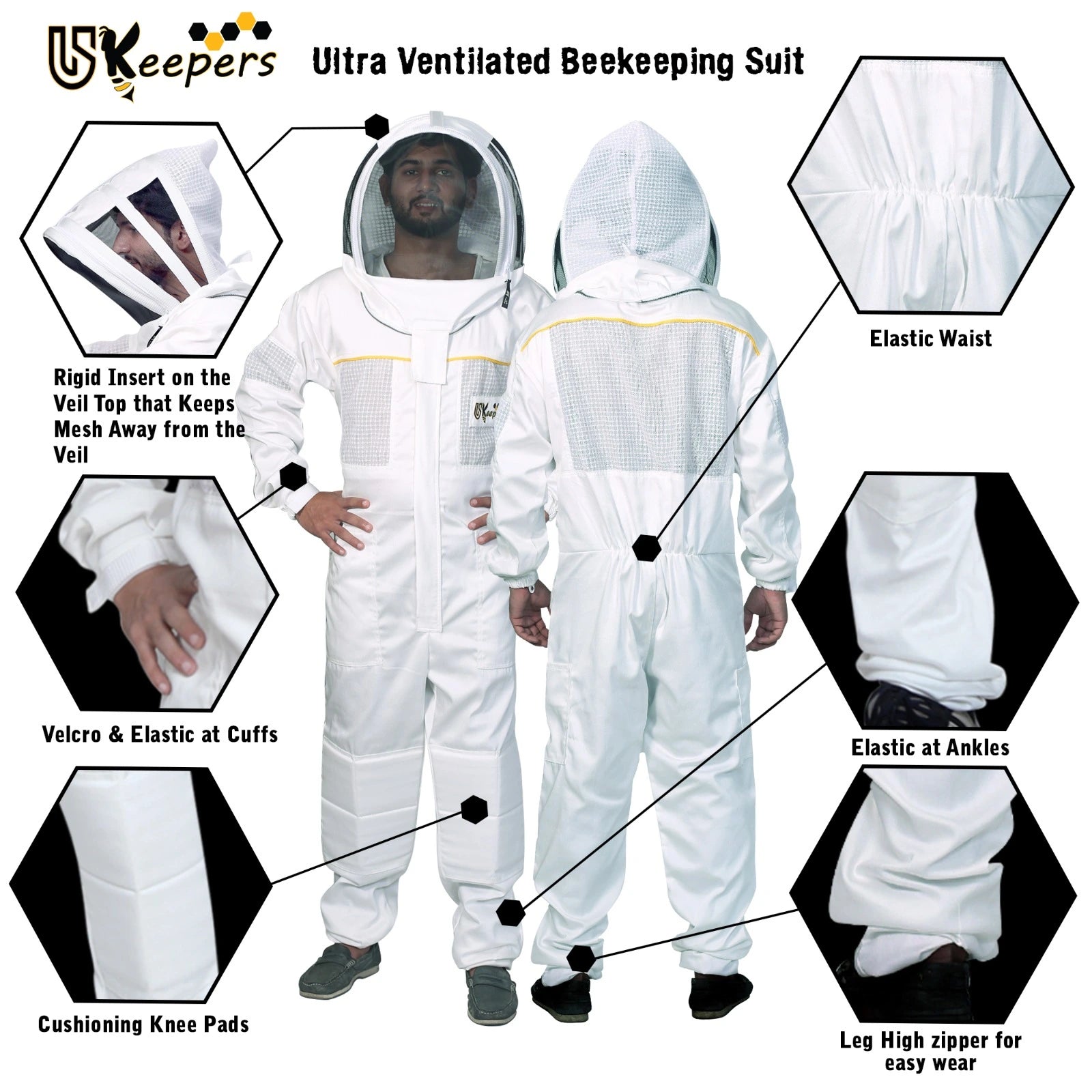 Premium Beekeeper Suits Semi Ventilated Bee keeper Protective Gear – USkeepers
